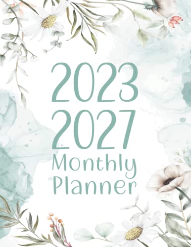 2023 2027 Monthly Planner: 5 Year Monthly Planner Calendar Schedule ...