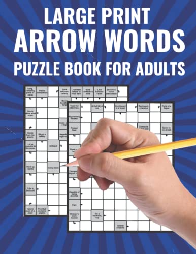 Large print Arrow Words Puzzle Book for Adults: Large Print Arrow word ...