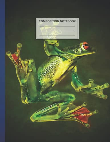 Composition Notebook : Frog For Boys wide ruled Paper Notebook Journal ...