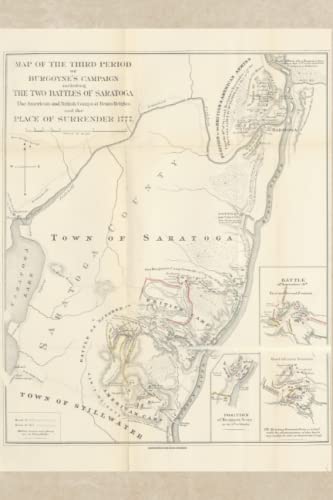Battle of Saratoga Map Journal: Vintage 1877 Map of Saratoga Notebook ...