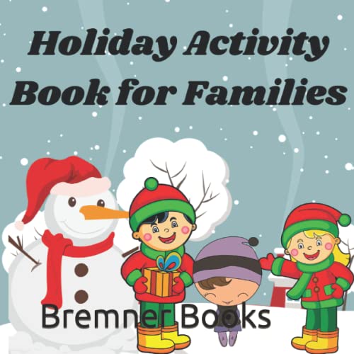 Holiday Activity Book for Families with Full Sized Coloring Pages ...