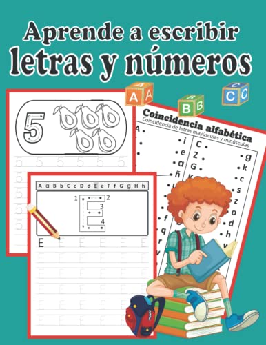 Aprende a escribir letras y números: Para niños de 3 a 6 años. Libro ...