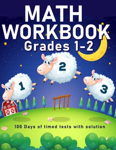 Math workbook for grades 1-2: Grade 1 Math workbook | Grade 2 Math ...