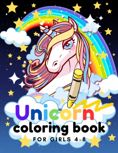 Unicorn Coloring Book for Kids Ages 4-8: Unicorn Activity Book for Kids ...
