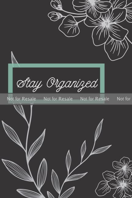 PROOF: Floral Journal to Stay Organized: To Do Lists by MacKenzie ...