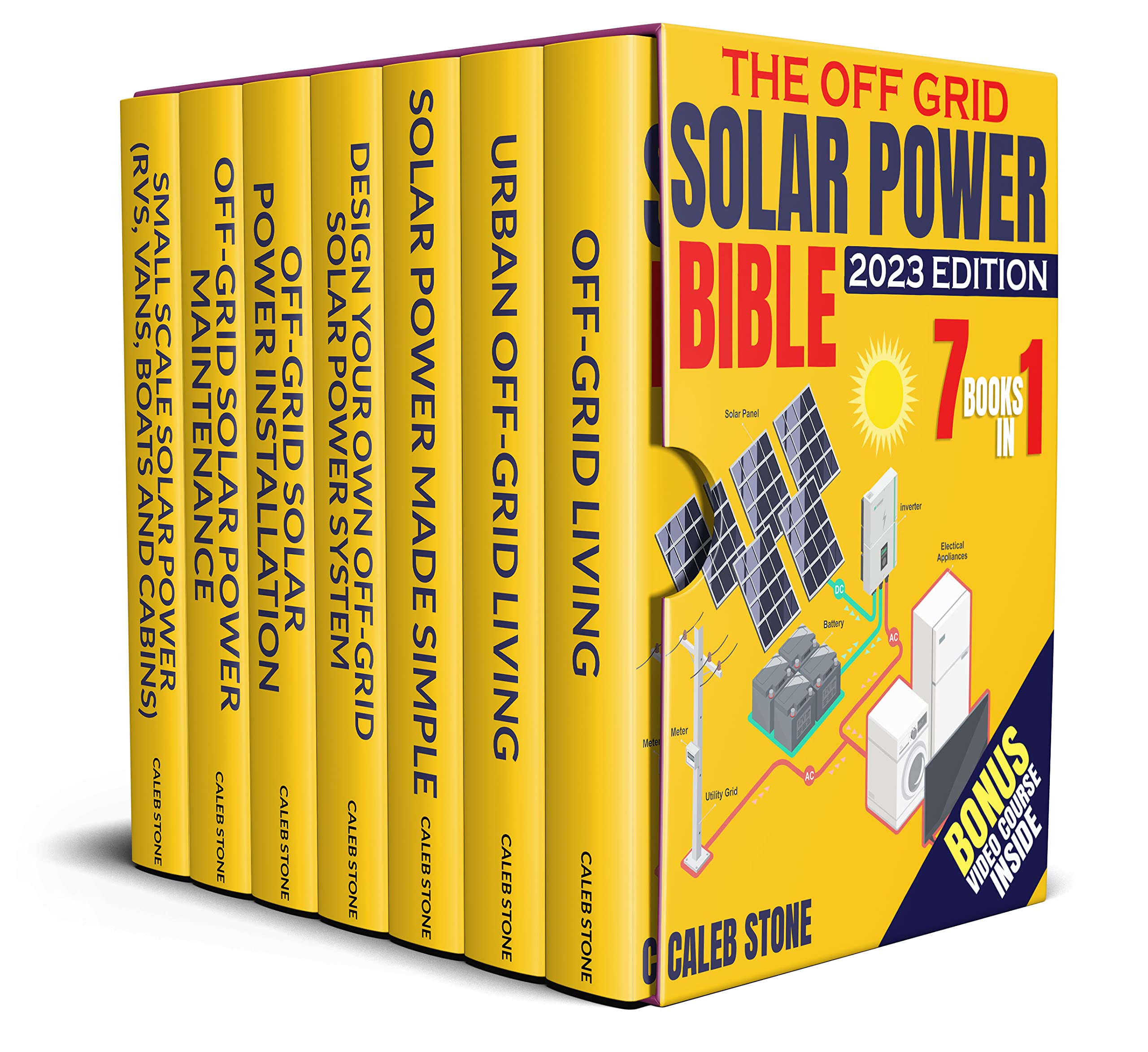 The Off Grid Solar Power Bible: [7 in 1] Easy Illustrated DIY Guide ...