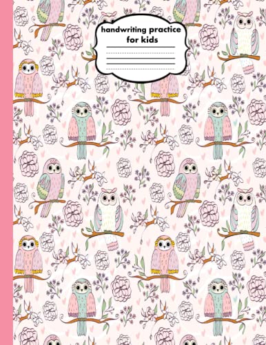 handwriting practice for kids: kindergarten notebook with lines ...