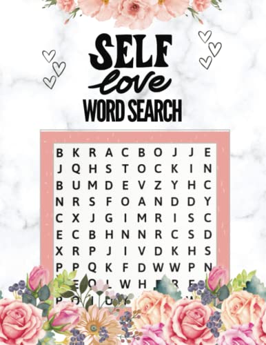 Self-Love Word Search Puzzle Book for Women: Large Print 500 Word ...