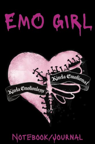 Emo Girl: Notebook/Journal with 120 lined pages for notes, journaling ...