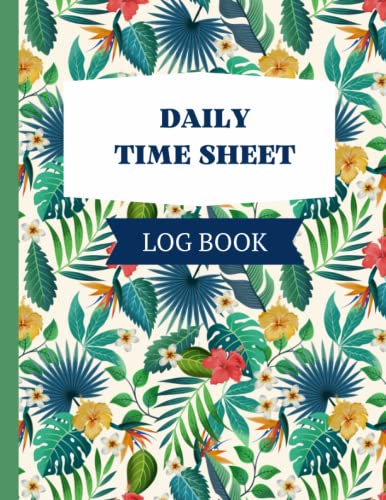 DAILY TIME SHEET: Work Time Log Without Date for Employee Time ...