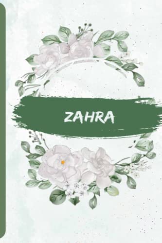 Zahra: perfect Personalised Name Notebook for Zahra Pretty Lined ...