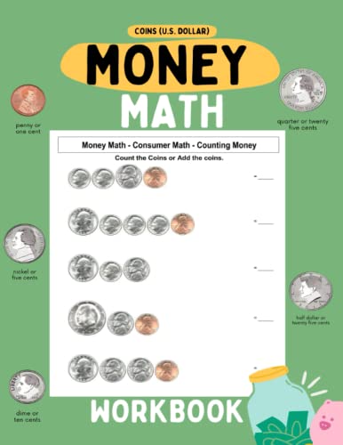 Money Math Workbook: Consumer Math - Counting Money Workbook for 2nd ...