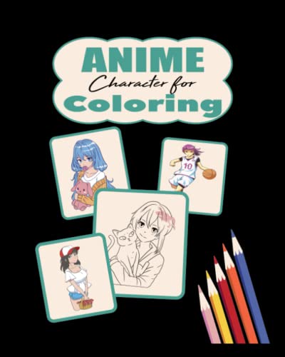 Anime characters to color: Anime coloring book with over 50 cute anime ...