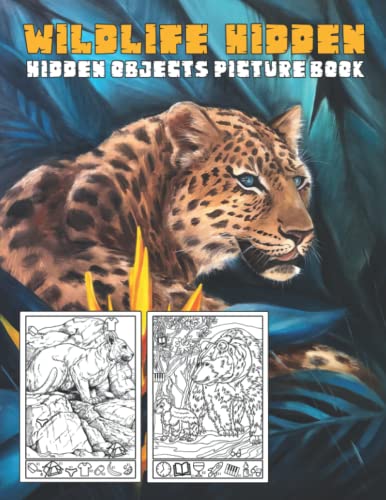 Wildlife Hidden Objects Picture Book: Search And Find, Hidden Objects ...