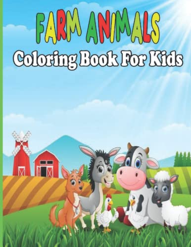 Farm Animals Coloring Book For Kids : Farm Animals Coloring book ...