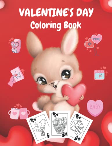 Valentine’s Day Coloring Book for Toddlers and Kids (Girls and Boys ...