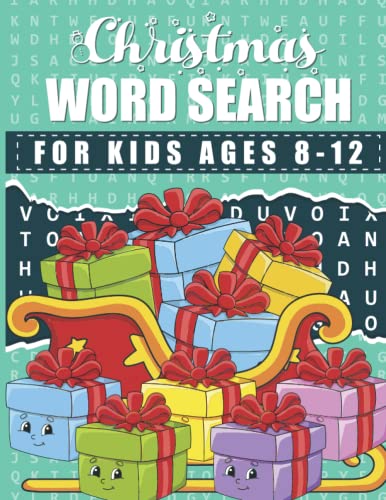 Christmas Word Search For Kids Ages 8-12: Large Print Christmas-Themed ...