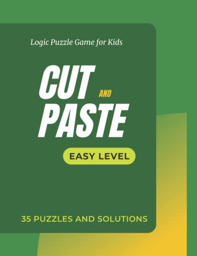 Logic puzzle game for kids Cut and paste Easy level 35 puzzles and ...