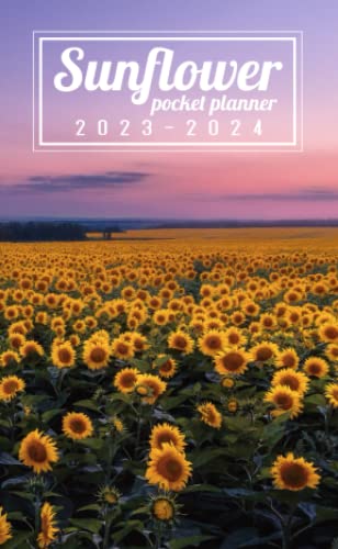 Sunflower 2023-2024 Pocket Planner: 2 Years Small Pocket Appointment ...