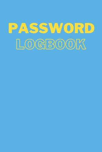 Blue Password Logbook:Notebook:Password Logbook: A Journal to Organize ...