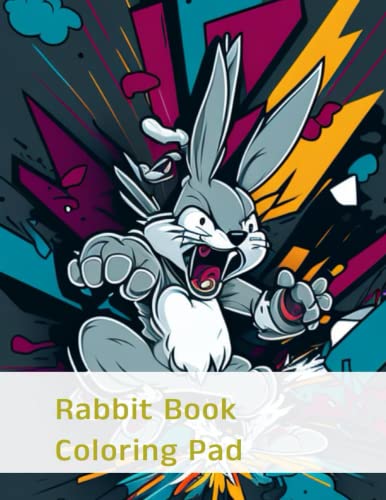 Adult Coloring Book featuring Rabbits - Beautifully Illustrated Designs ...