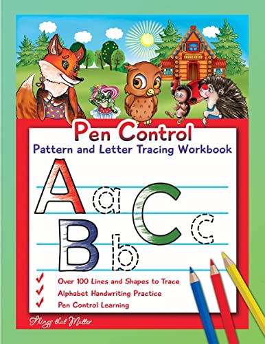 Pen Control. Pattern and Letter Tracing Workbook.: Alphabet Practice ...