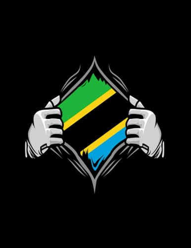 Tanzania Two Hands Ripping Revealing Flag of Tanzania Notebook: by ...