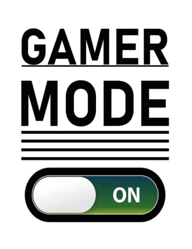 Gamer Mode On Gamer Mode On 2 Gift Notebook: 8.5 x11 inch by Kristie ...