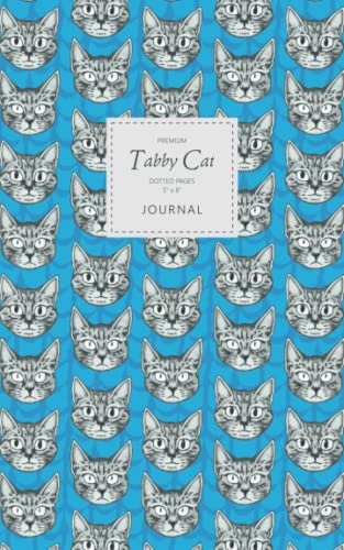 Tabby Cat Journal - Dotted Pages - 5x8 - Premium: (Royal Blue Edition ...