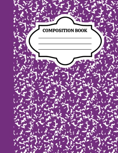 Lavender Wide Ruled Composition Notebook