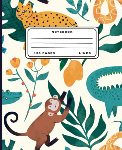 Notebook Ruled: Animals Notebook | Cute Journal for Girls, Teens ...