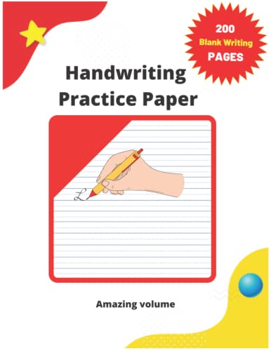 Handwriting Practice Paper: Handwriting cursive Workbook for teens and ...