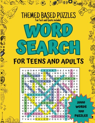 Themed Based Word Search: Puzzle Book for Teenagers by Syed Shah ...