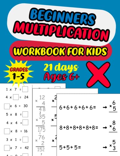 Beginners Multiplication Workbook For Kids: Multiple Digit ...