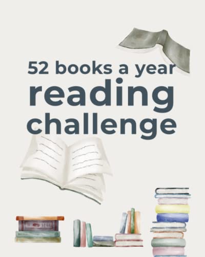 52 Books a Year Reading Challenge: Reading Journal Log for Book Review ...