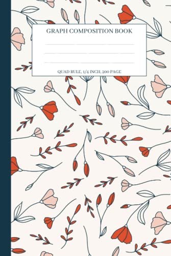 Cute Graph Composition Hardcover Book | Floral Graph Composition ...