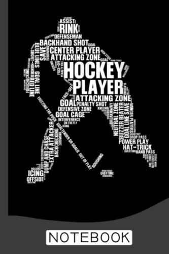 Cool Ice Hockey Notebook: Ice Hockey Notebook Journal - 120 Pages - (6 ...