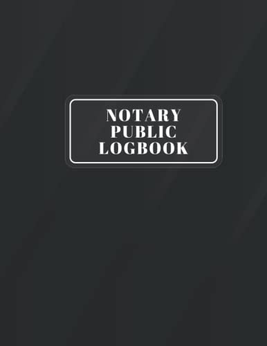 Notary Public Logbook: Notary Journal, Notary LogBook by Narcisse F ...