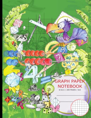 Big Fat Math Notebook 5x5 | 200 Pages | 8.5x11 | 1/5 inch Squares: As ...