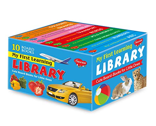 Manoj publications Set Of 10 Kids Board Book Blue Box Set by Booker T ...