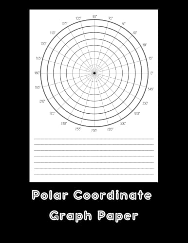 Polar Coordinate Graph Paper: Circular Grid Polar Coordinate, Graph ...