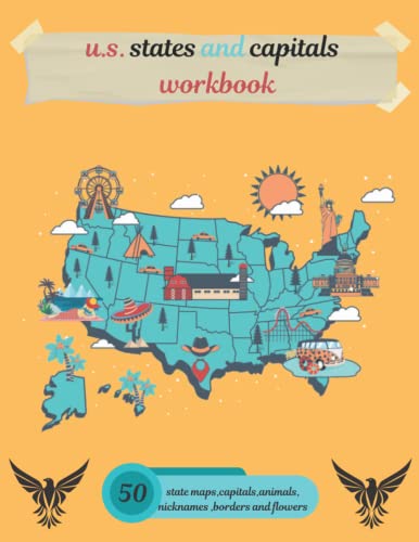 u.s. states and capitals workbook: amazing united states activity and ...