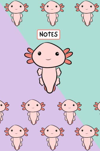 Axolotl Notebook: Super Cute A5 Axolotl Notes/Notepad/Diary/Journal ...