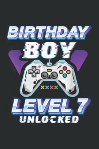 Level 7 Unlocked 2015 Bday Video Game 7Th Birthday Boy Gamer Good ...
