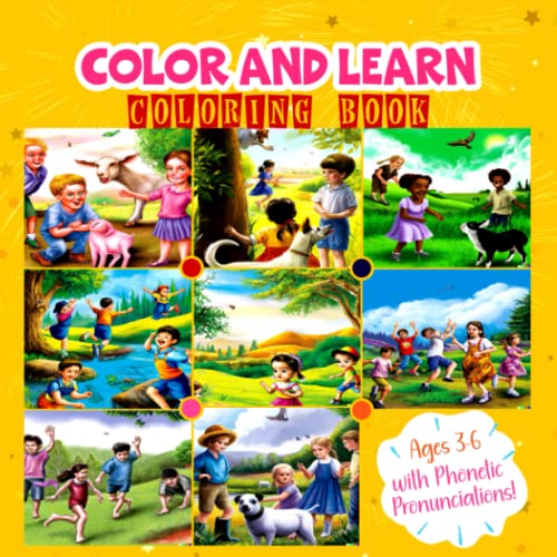Color and Learn Coloring Book: A Coloring Book For Kids Ages 3- 6 With ...