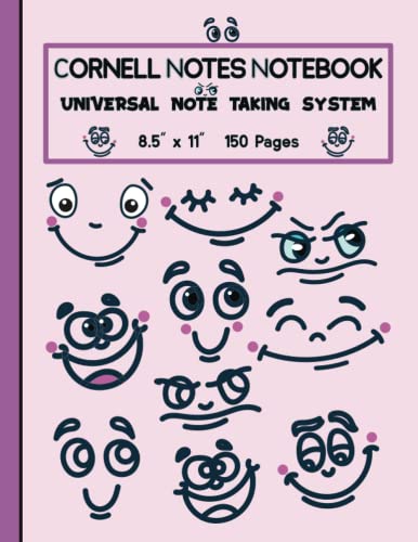 Cornell Notes Notebook Universal Note Taking System: Cornell Note ...