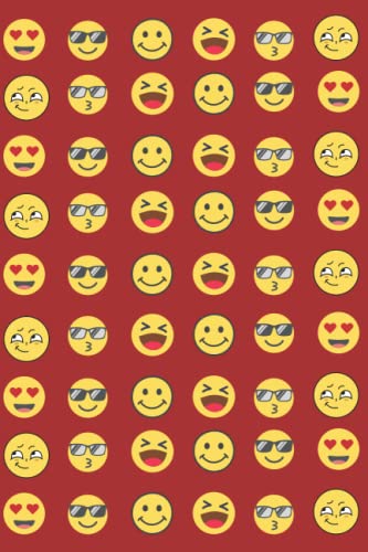 Smiley, Emoji, Emoticons, Expressions Notebook: 100 pages, 6x9 inches ...