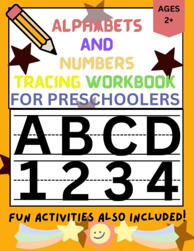 Alphabets and Number Tracing Activity Book for Preschoolers: Learning ...