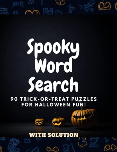 Spooky Word Search: 90 Trick-or-Treat Puzzles for Halloween Fun by Lisa ...