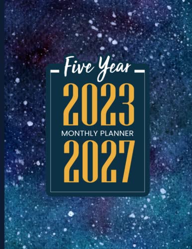 2023-2027 Monthly Planner: 5 Year Planner Calendar 2023-2027 | Large ...